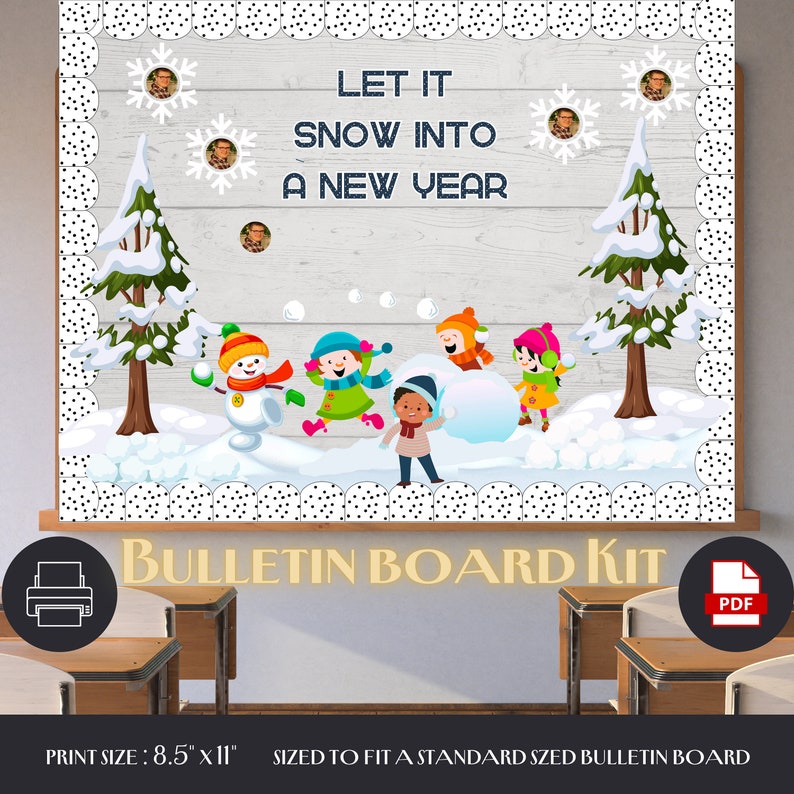 Bulletin Board Kit | Student Photo Activity | Door Cubicle Decor ...