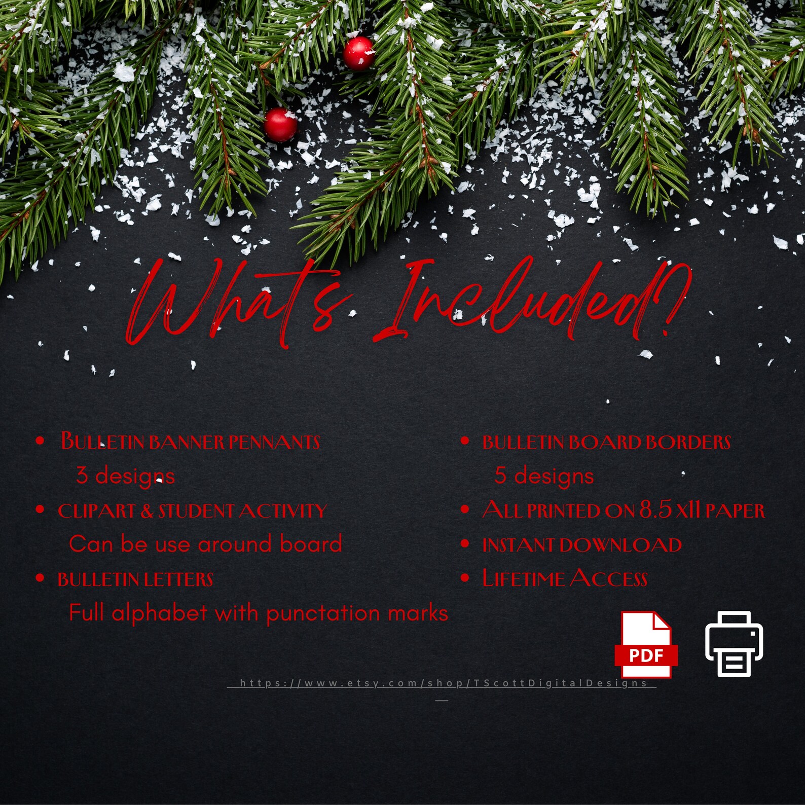 Gingerbread Classroom Bulletin Board Kit: Christmas Decor (printable ...