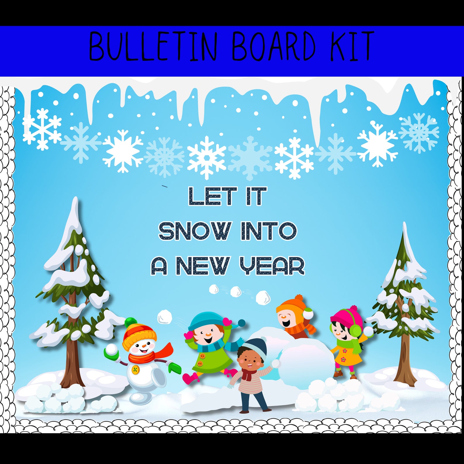 Bulletin Board Kit | Student Photo Activity | Door Cubicle Decor ...