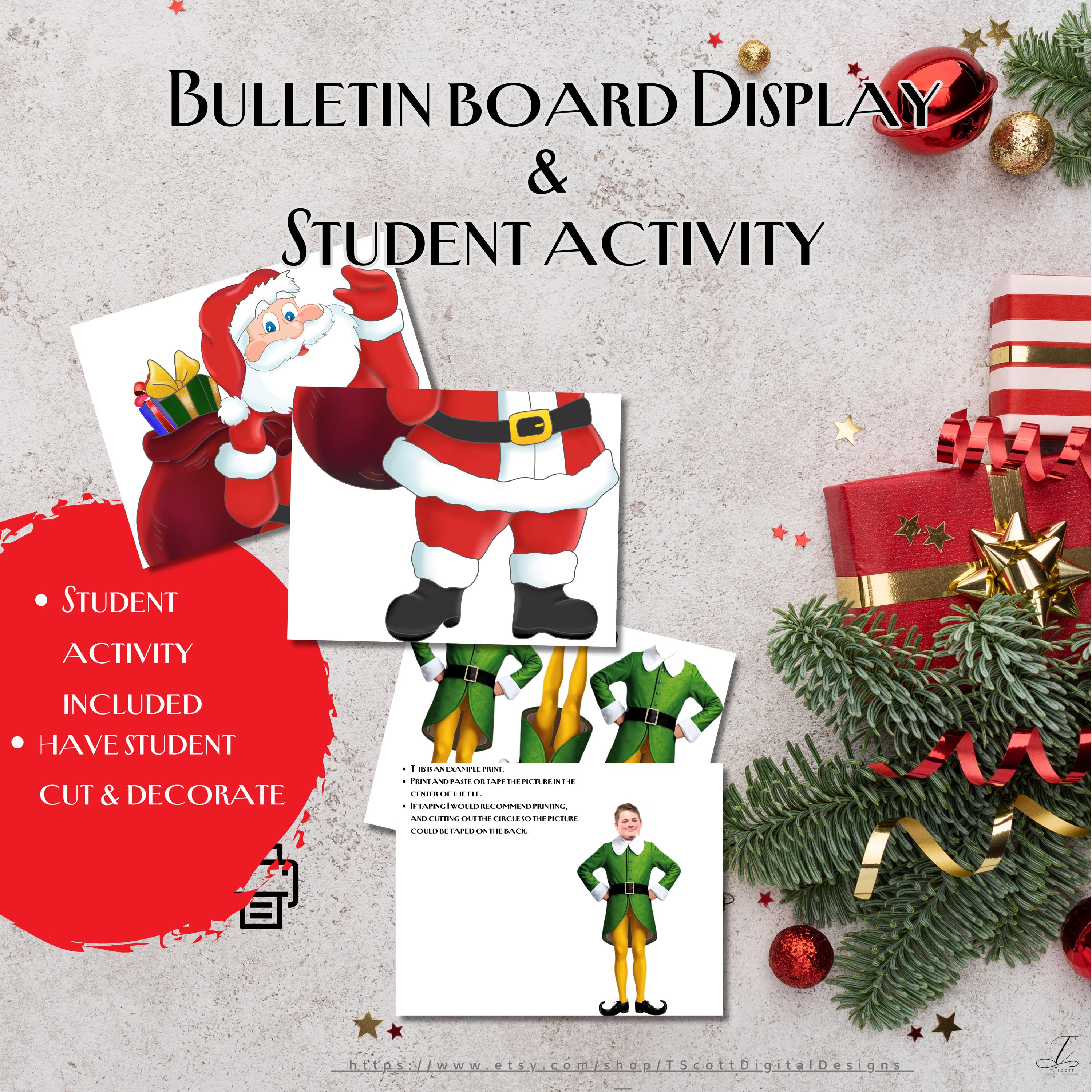 Santa I Know Him Christmas Bulletin Board Kit: Buddy Elf Classroom ...