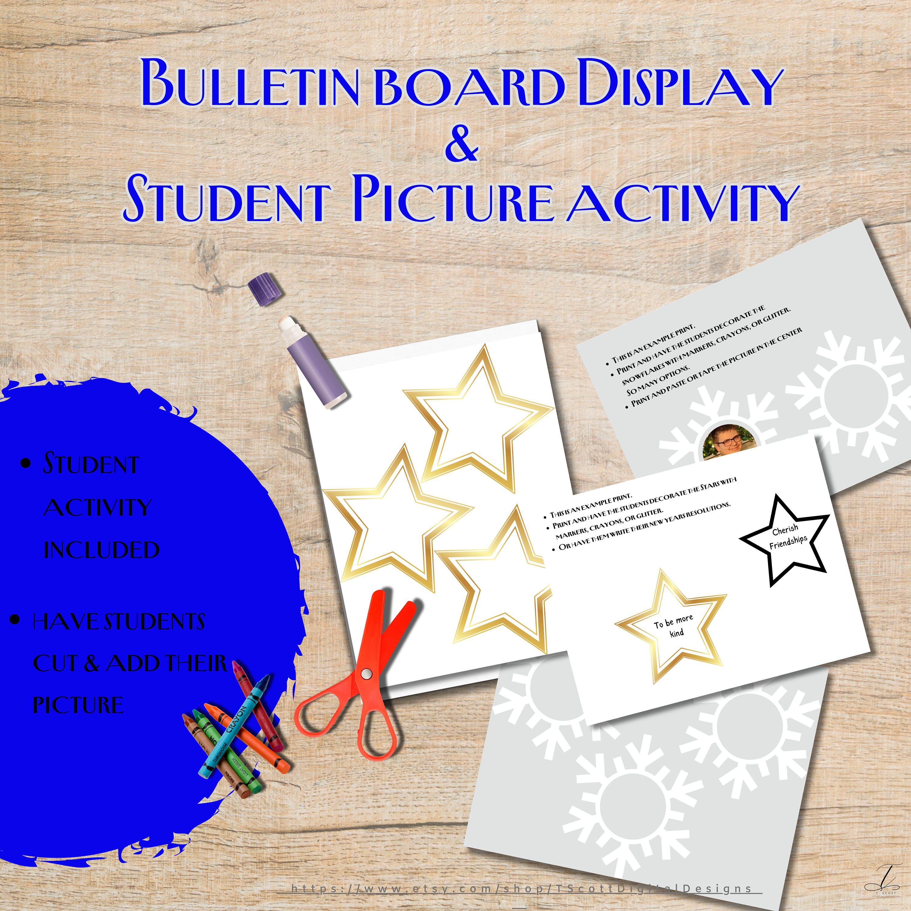 Bulletin Board Kit | 2024 New Years | Student Photo Activity | Disco ...