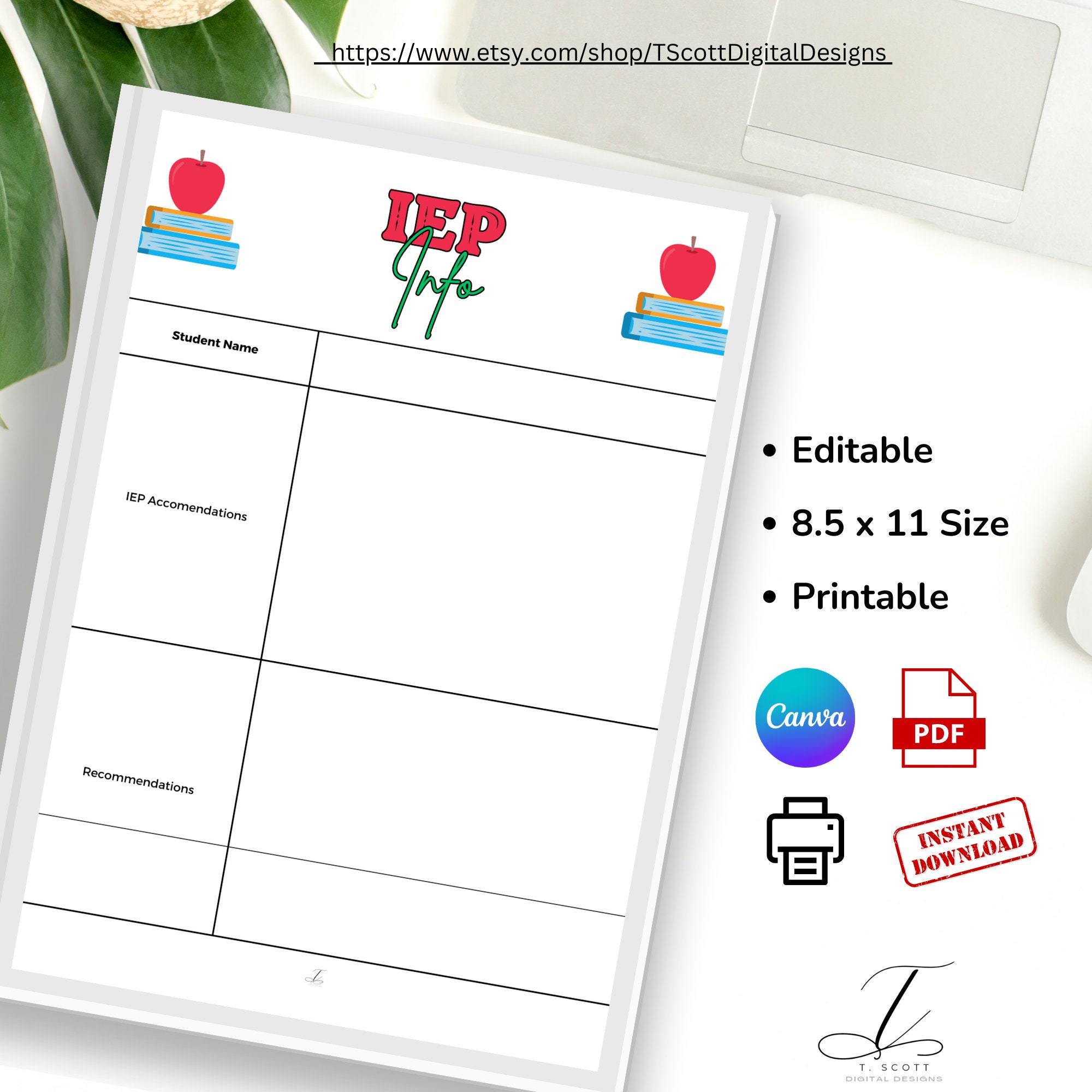 Editable Substitute Teacher Binder Template (digital Download) - Etsy