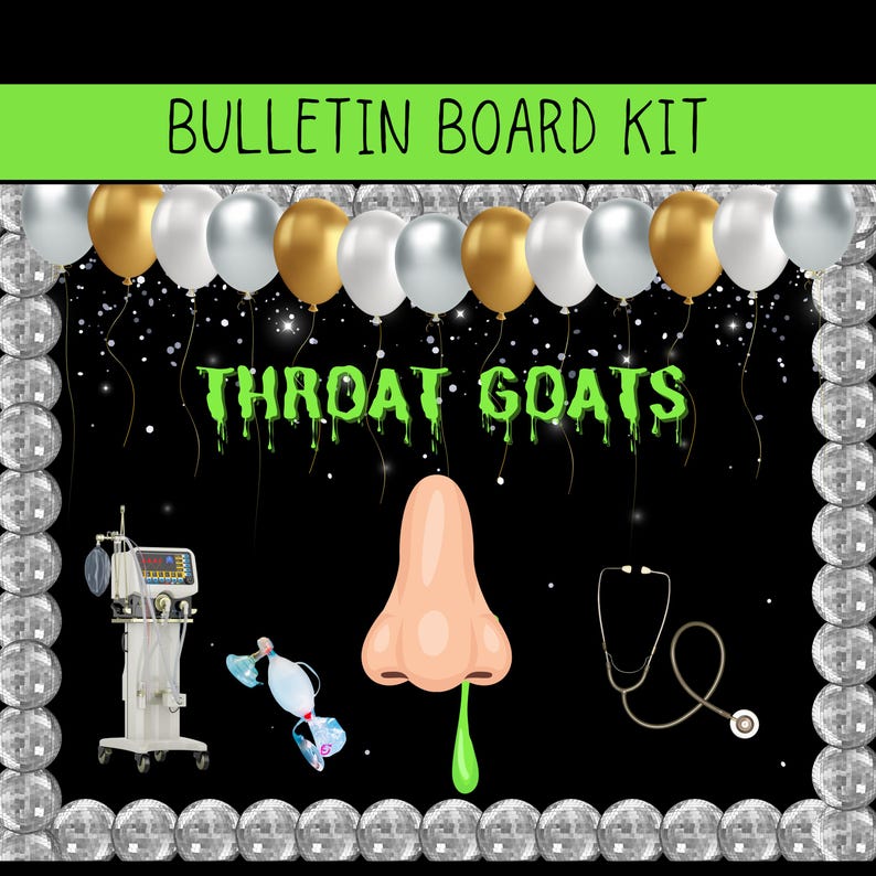 Respiratory Care Week Bulletin Board Decor: RT Lungs, Nose Clip Art ...