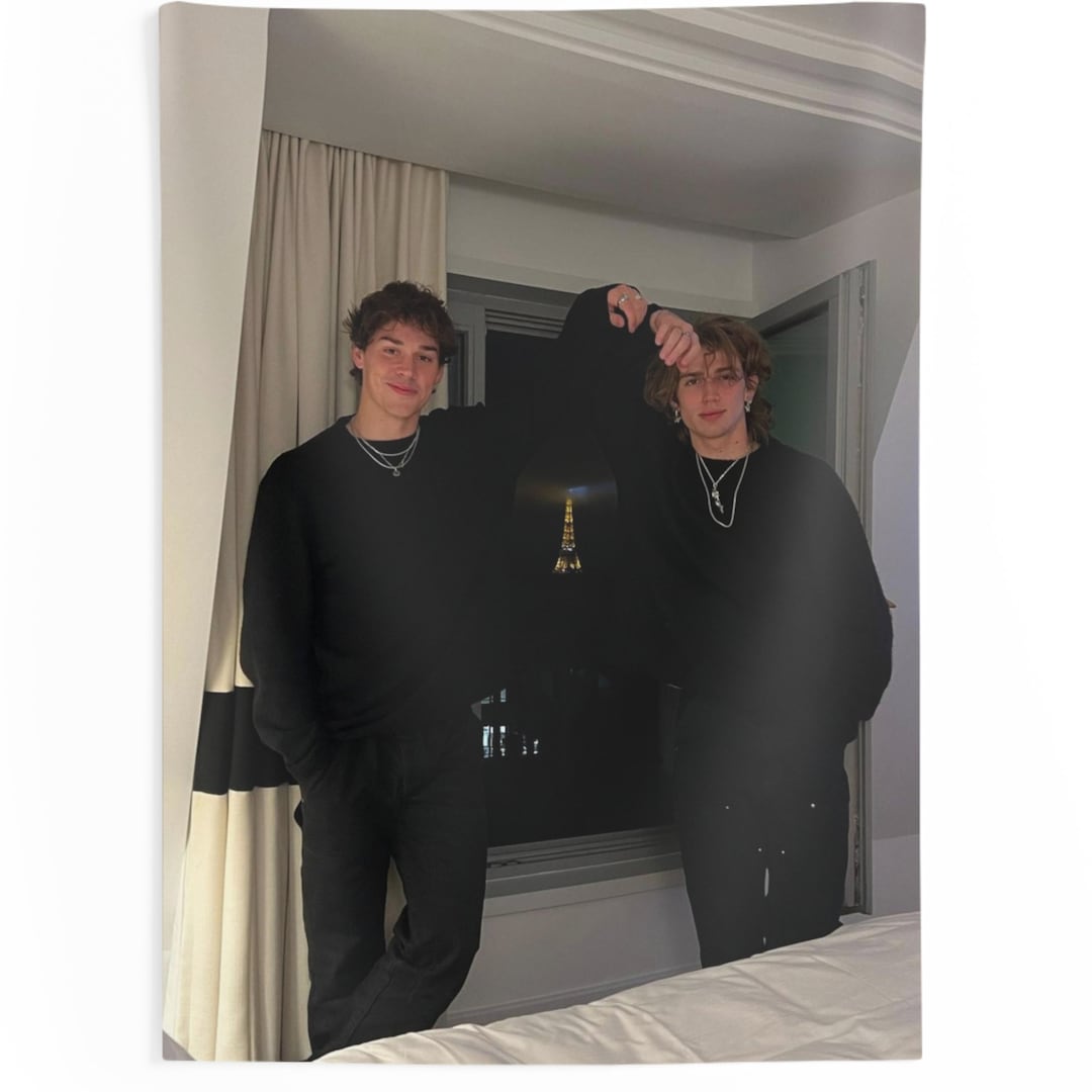 Vinnie Hacker X Noah Beck Tapestry // France Instagram Picture - Etsy UK Vinnie Hacker X Noah Beck Tapestry // France Instagram Picture - Etsy UK