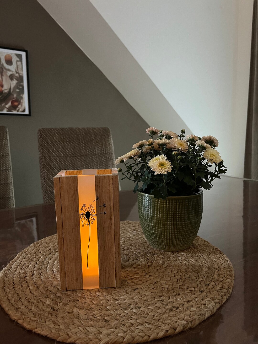 Wooden Lamp Deco Light Table Lamp Table Light Deco Lamp - Etsy