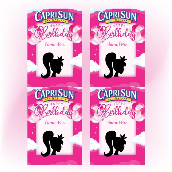 Capri Sun Label Template - Etsy