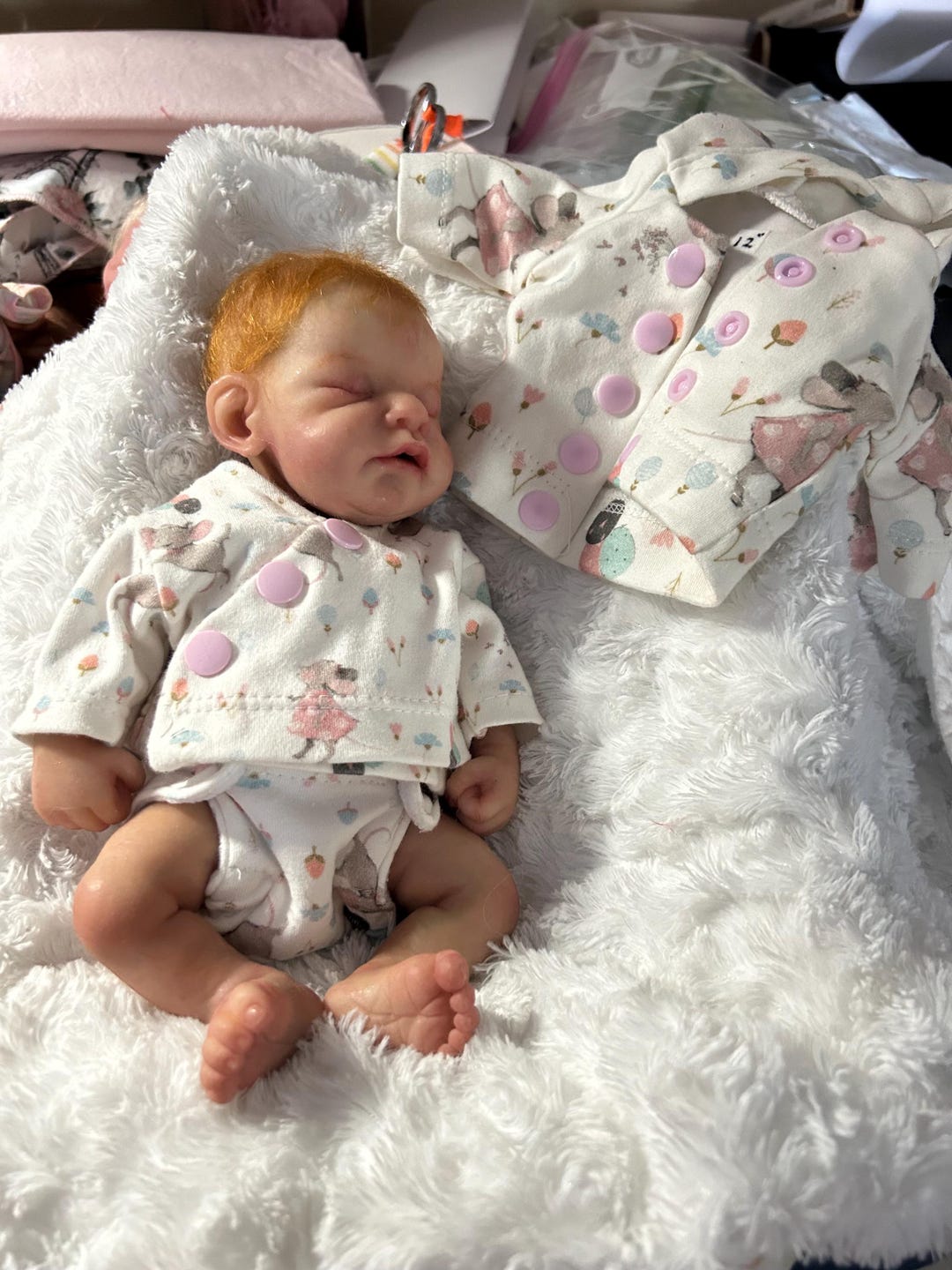 12” Vest and Diaper W Hoody Set. - Etsy