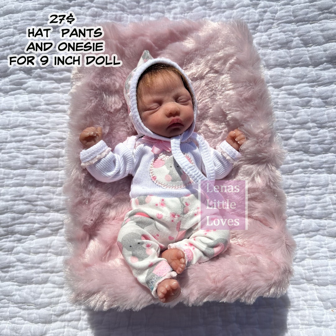 Lovely Elephants Hat, Pants, and Onesie Bundle for 9 Inch Doll - Etsy