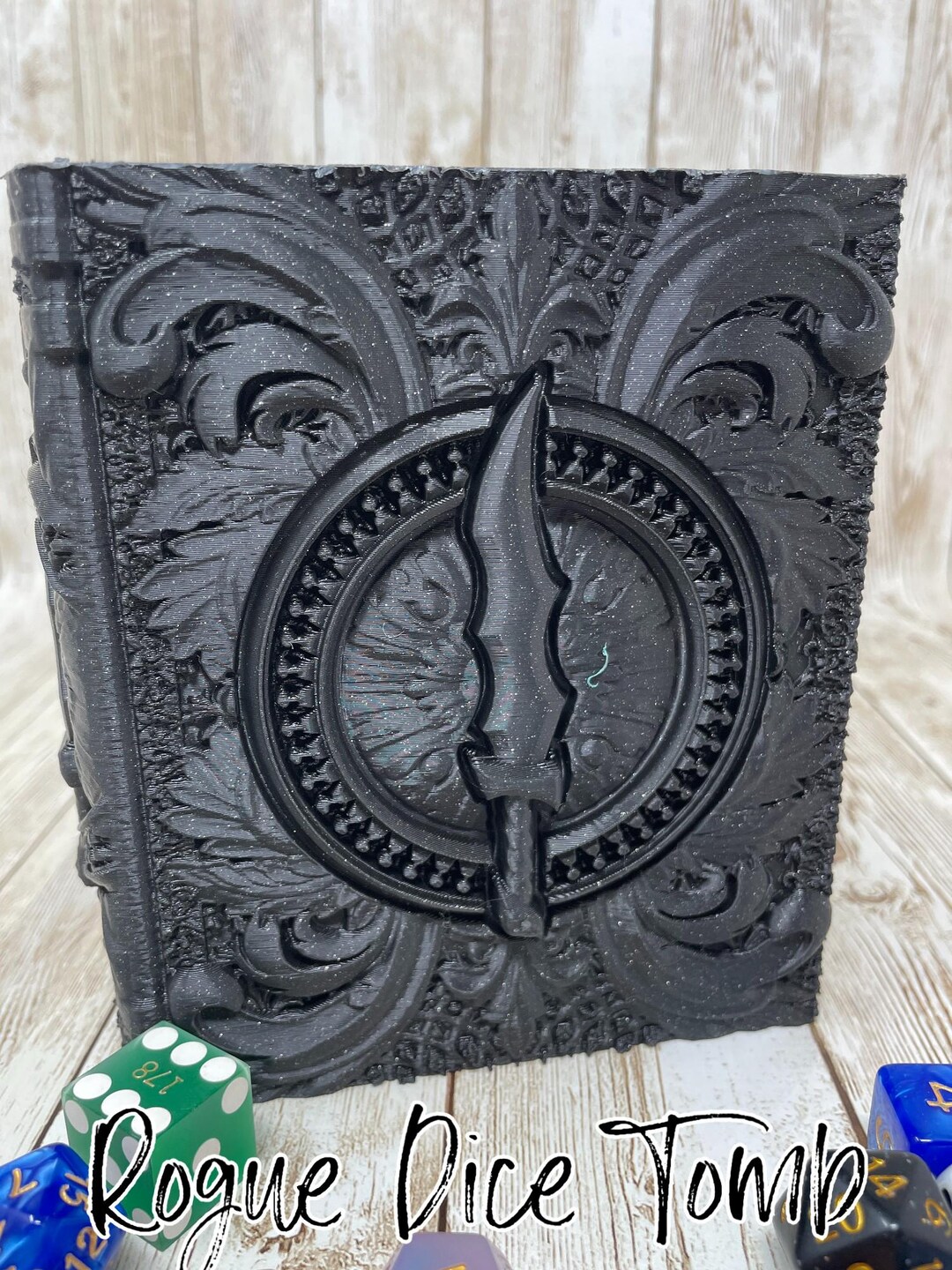 Rogue Dice Box Book Tomb Daggar Card Box Deckbox Trinket Box USA Made ...