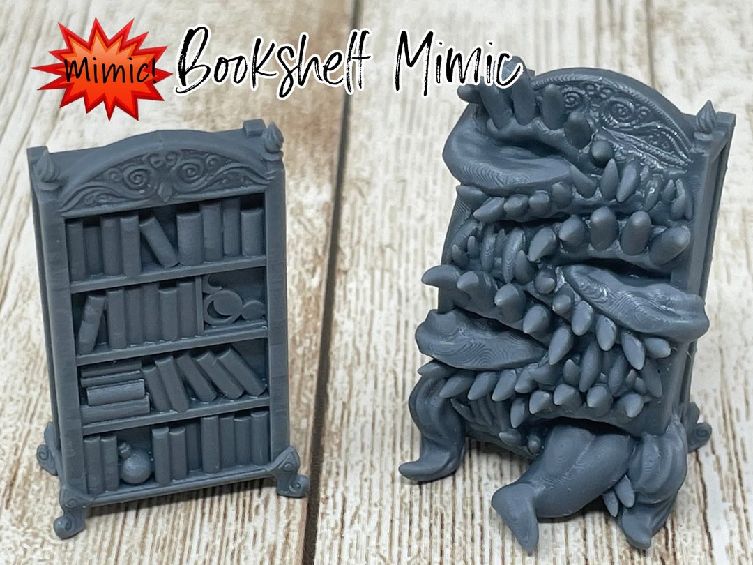 Bookshelf Mimic | Monster | Trap | Tabletop Miniature | D&D Dungeons ...