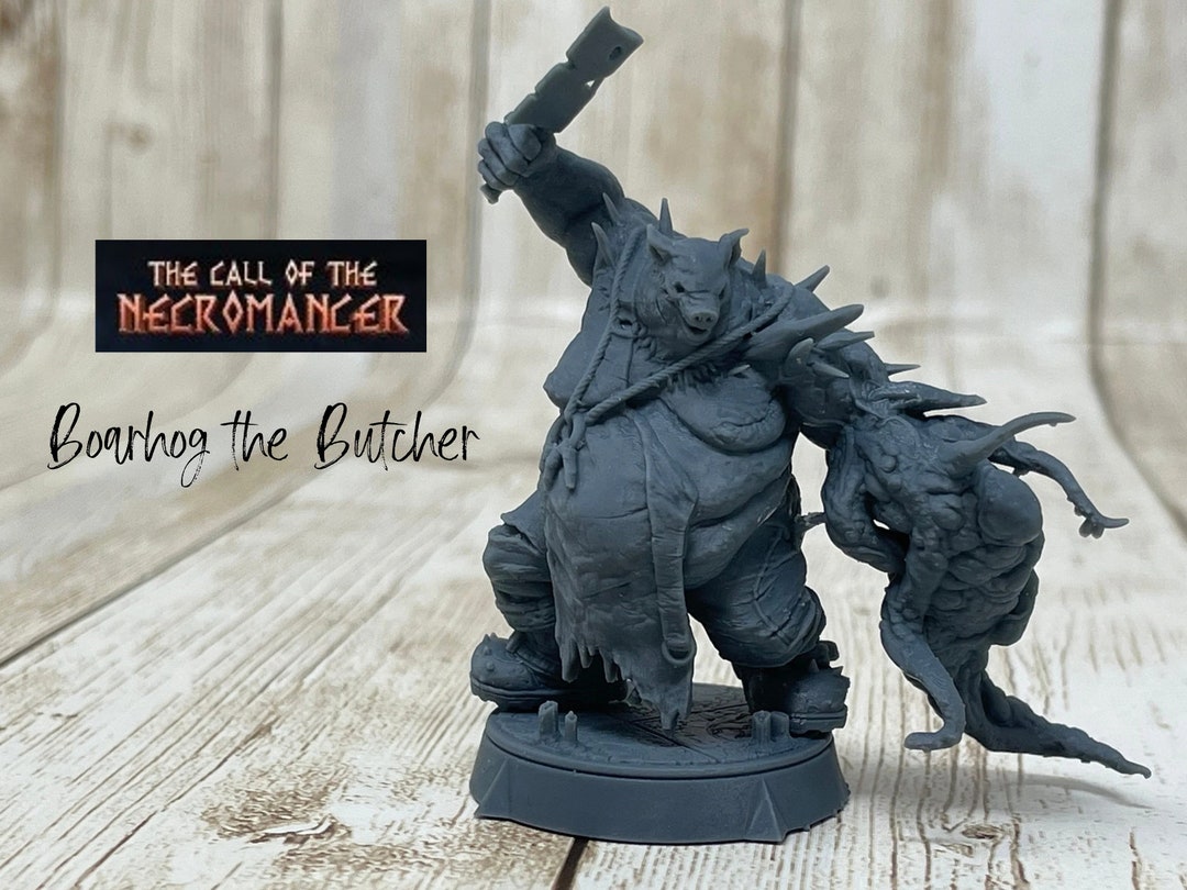 Boarhog Butcher, a Hog Chef Miniature: D&D 5e, Pathfinder, 32mm Scale ...