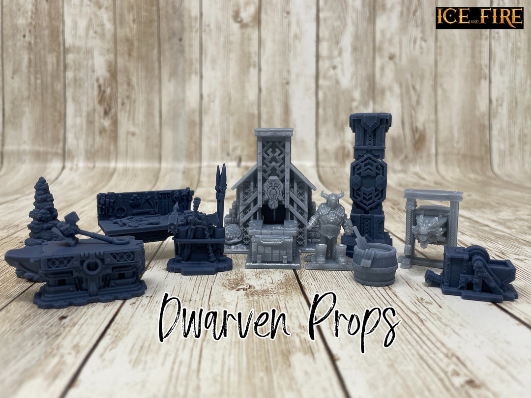 Dwarven Blacksmith Props | Forge | Bellows | Anvil | Ice and Fire ...