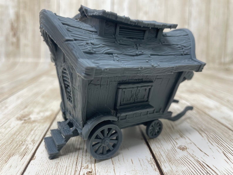 Traveler Wagon TTRPG Miniature: Prop, D&D, Dnd, Pathfinder, RPG, Primed ...