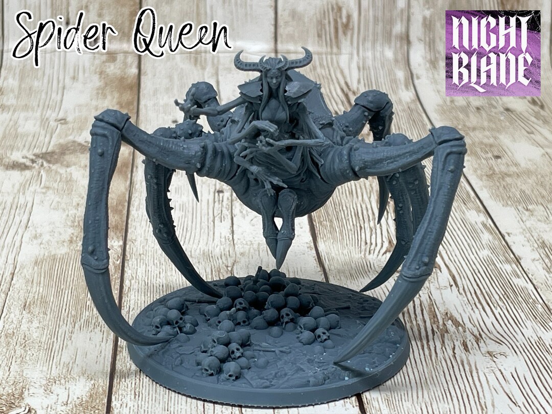 Spider Queen Drider Monster Miniature: D&D 5e, Pathfinder, 32mm Scale ...