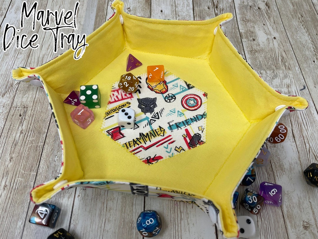 Collapsible Dice Tray Marvel Comics Hexagon Dice Tray Game Component ...