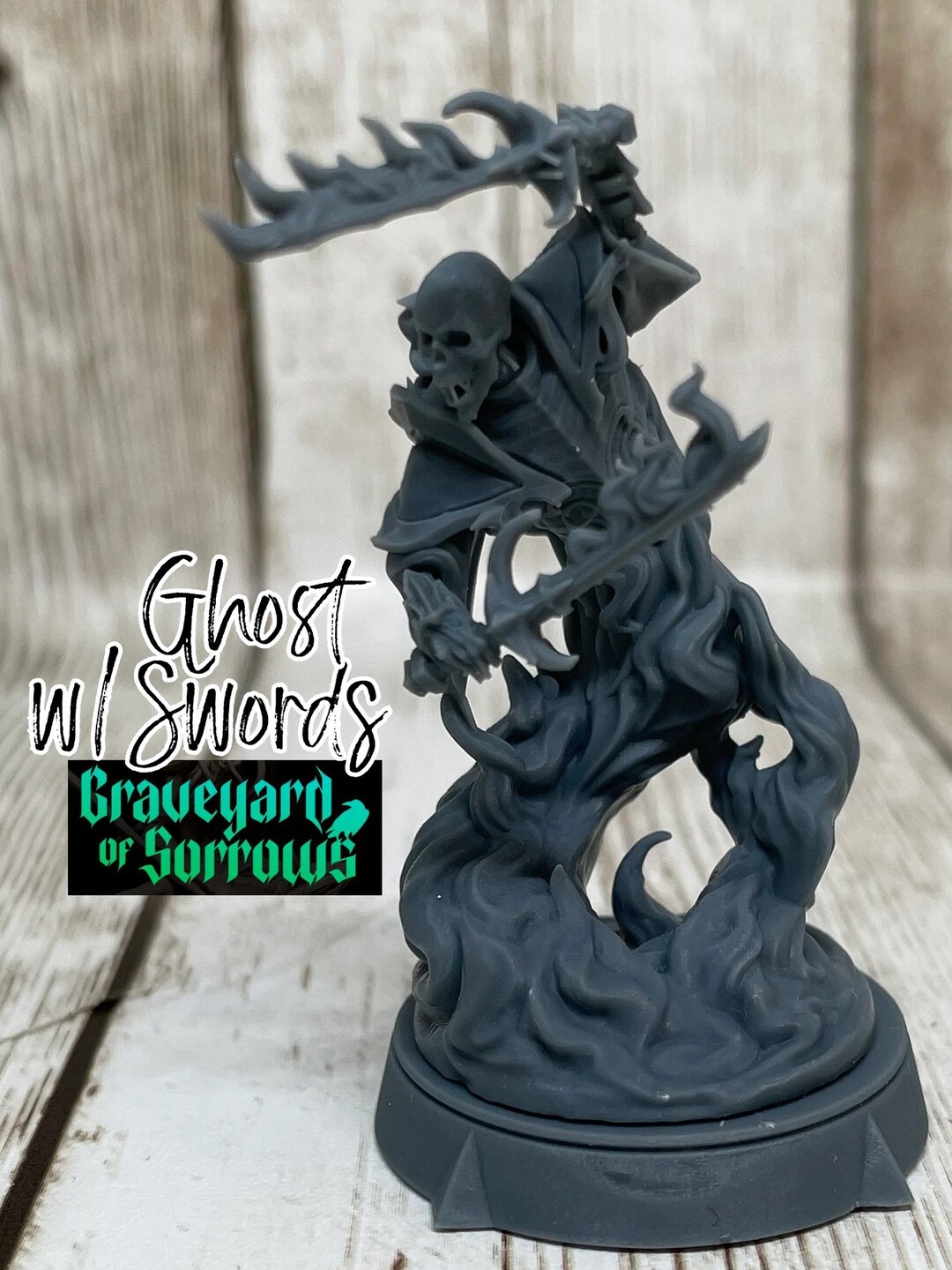 Ghost With Swords Monster Male/female the Graveyard of Sorrows Tabletop ...