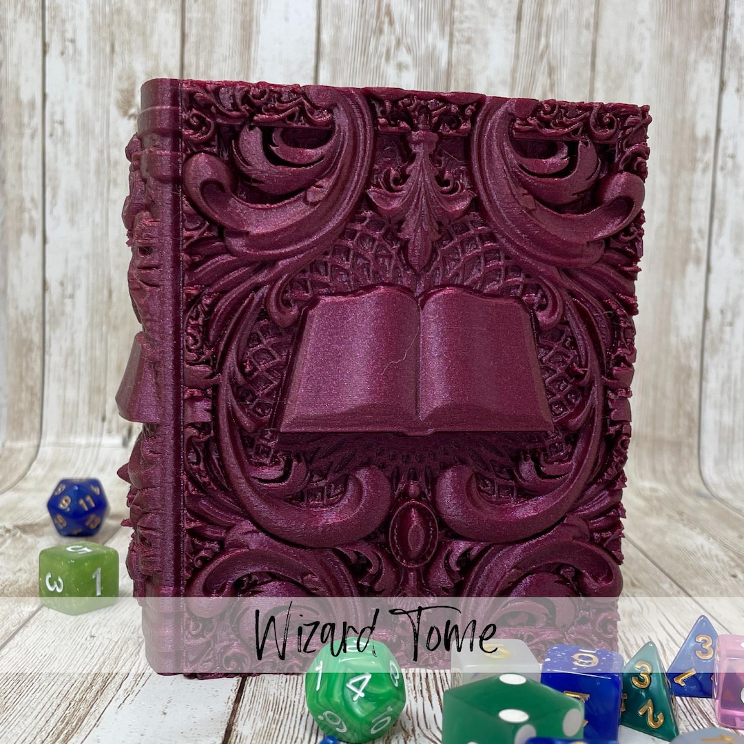 Handmade Wizard Dice Tome: Storage Box, Dice Tower, RPG, TTRPG - Etsy