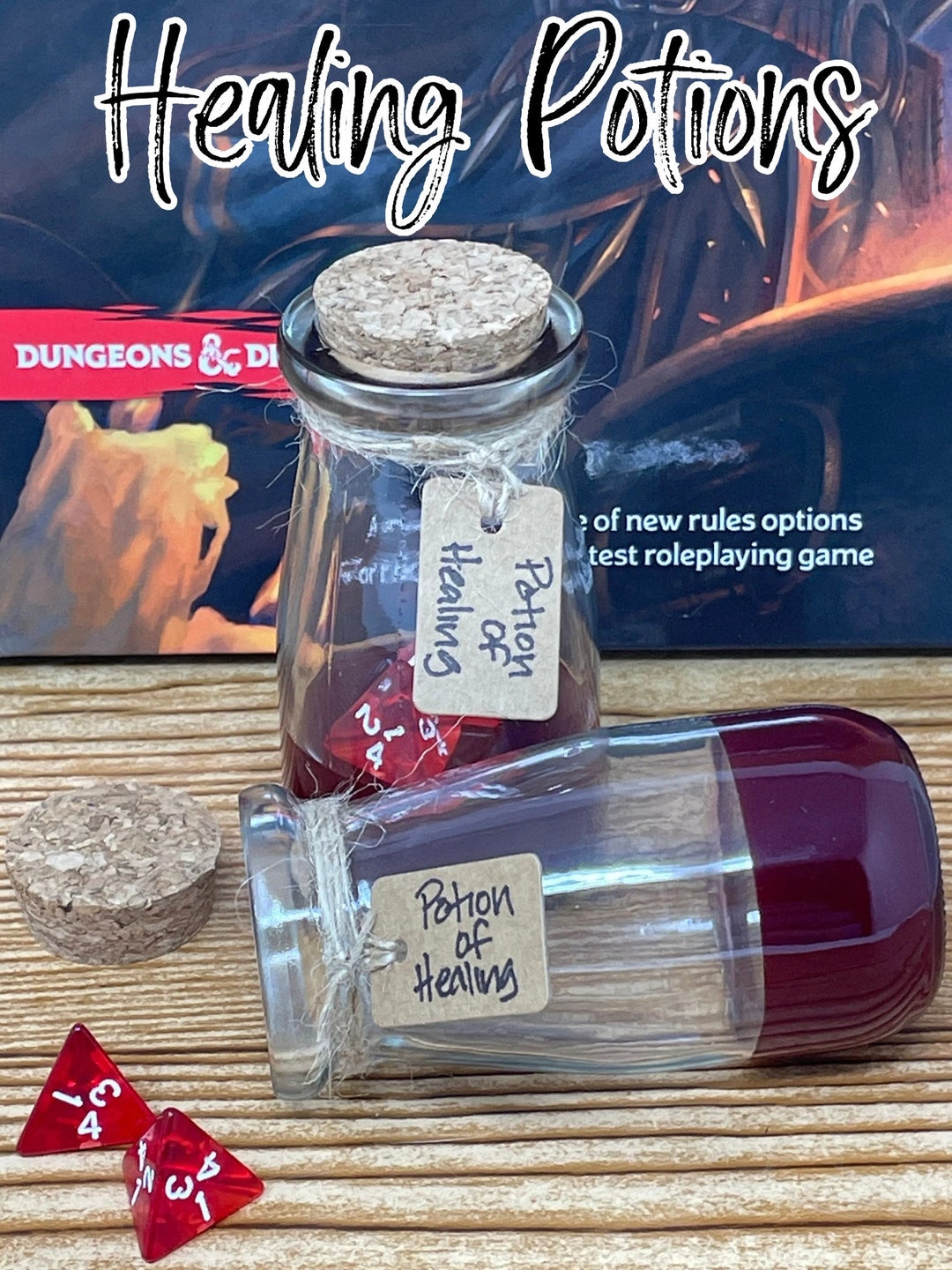 D&D Health Potion Dice Shaker: RPG Game Prop With D4 - Etsy