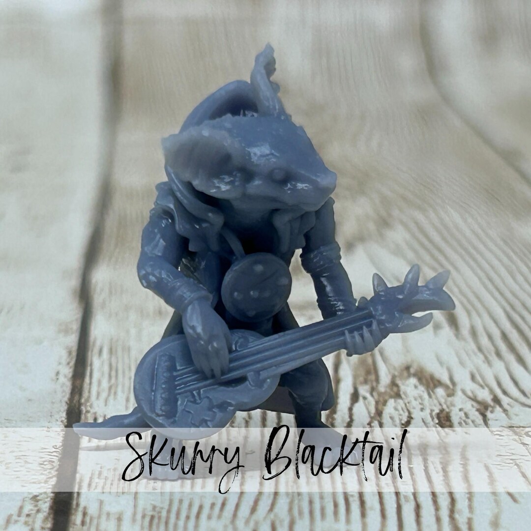 Scurry Blacktail, a Mouse Bard Miniature: Lute, D&D 5e, Pathfinder ...
