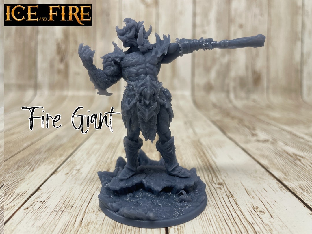 Fire Giant | Monster | Male | Ice and Fire | Tabletop Miniatures | D&D ...