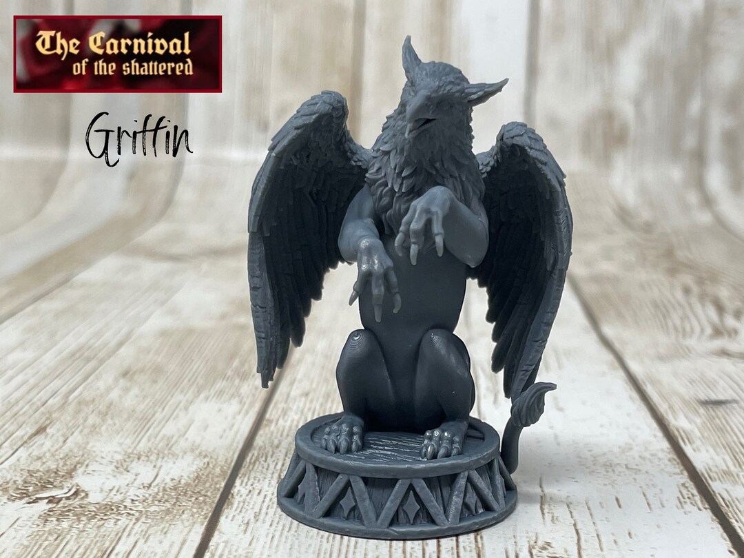 Trained Griffon Monster Miniature: D&D 5e, Pathfinder, 32mm Scale ...