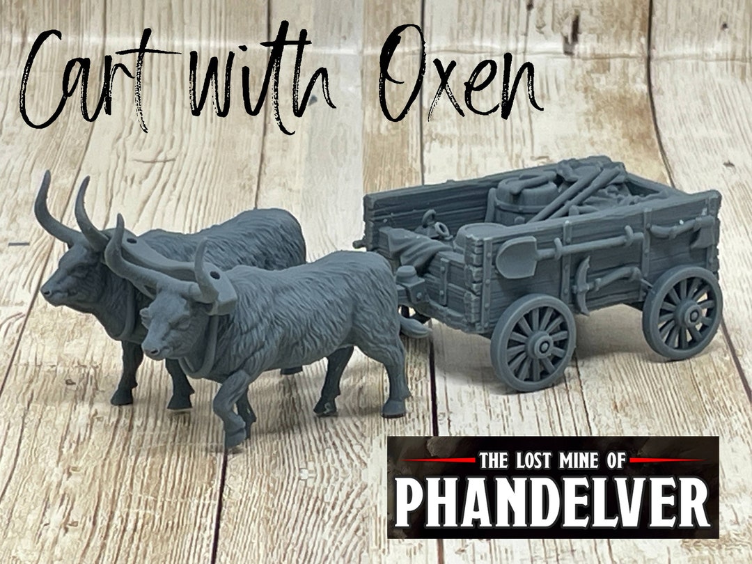 Cart With Oxen | Wagon With Supplies | Lost Mine of Phandelver | Prop ...