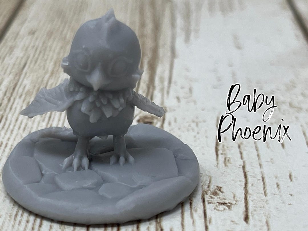 Baby Phoenix Male/female Monster Familiar Tabletop Miniatures Goblin ...