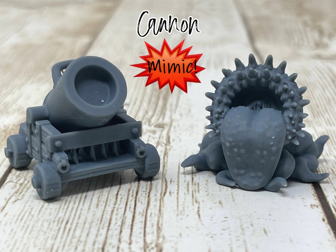 Big Cannon Mimic Monster Trap Weapon Tabletop Miniature Trap Monsters D ...