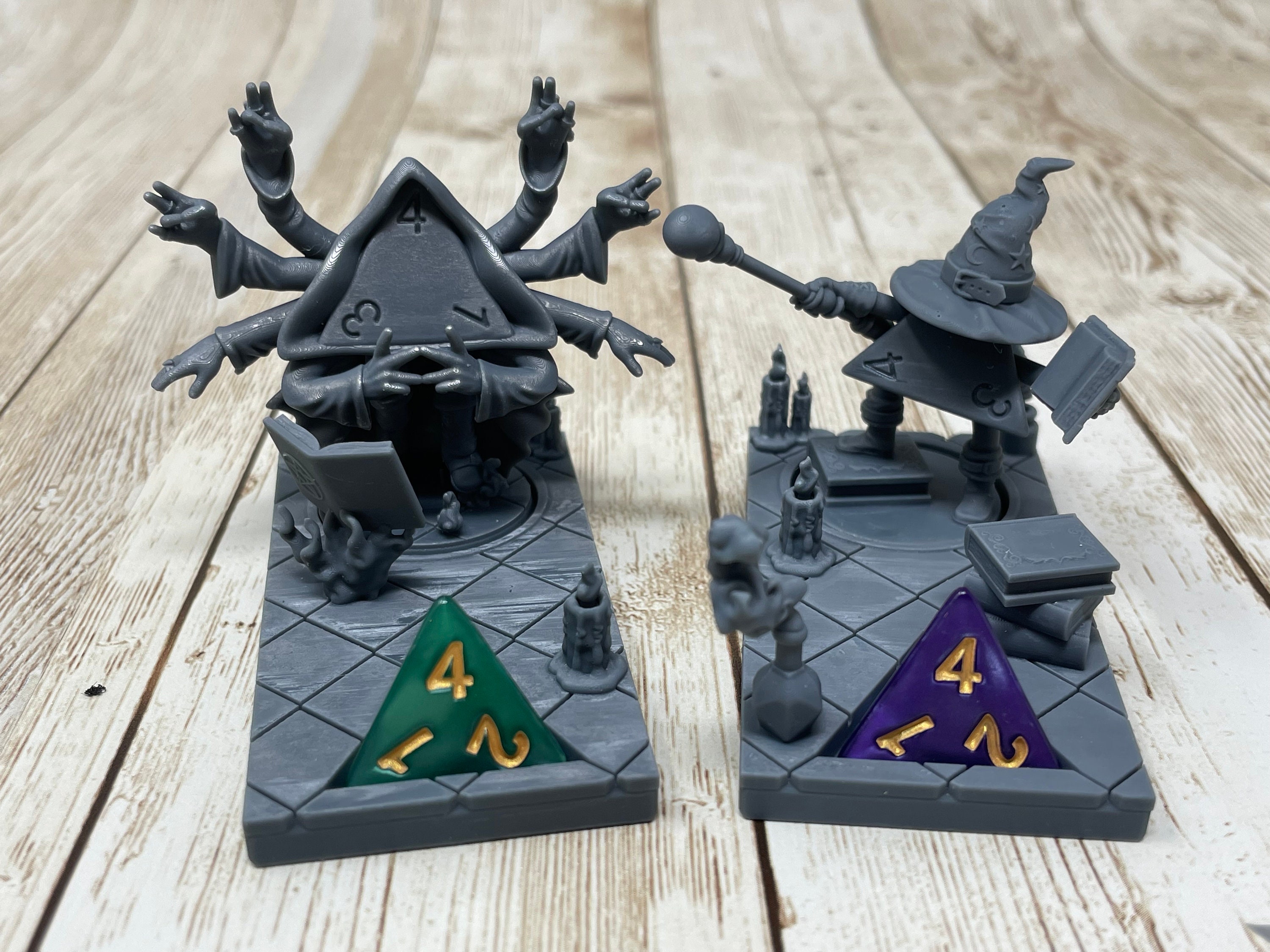 D4 Dice Keepers Wizard Sorcerer Tabletop Miniature TTRPG D&D Dungeons ...