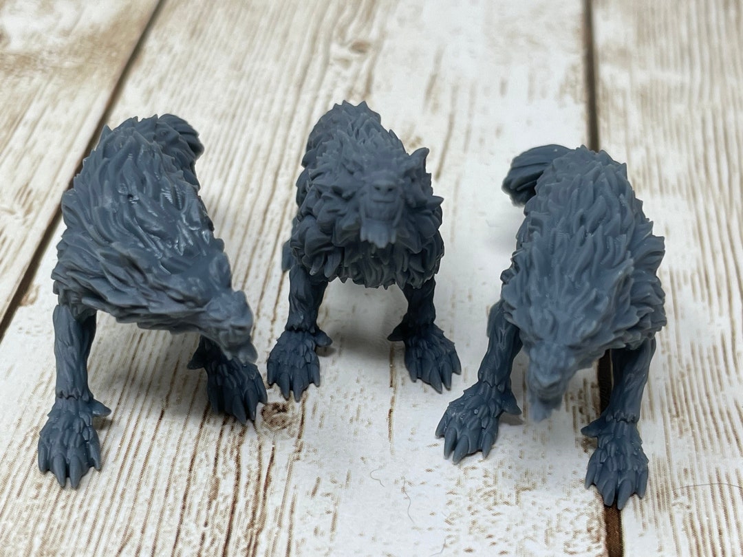 Wolves Lost Mine of Phandelver Tabletop Miniature Trap Monsters D&d ...