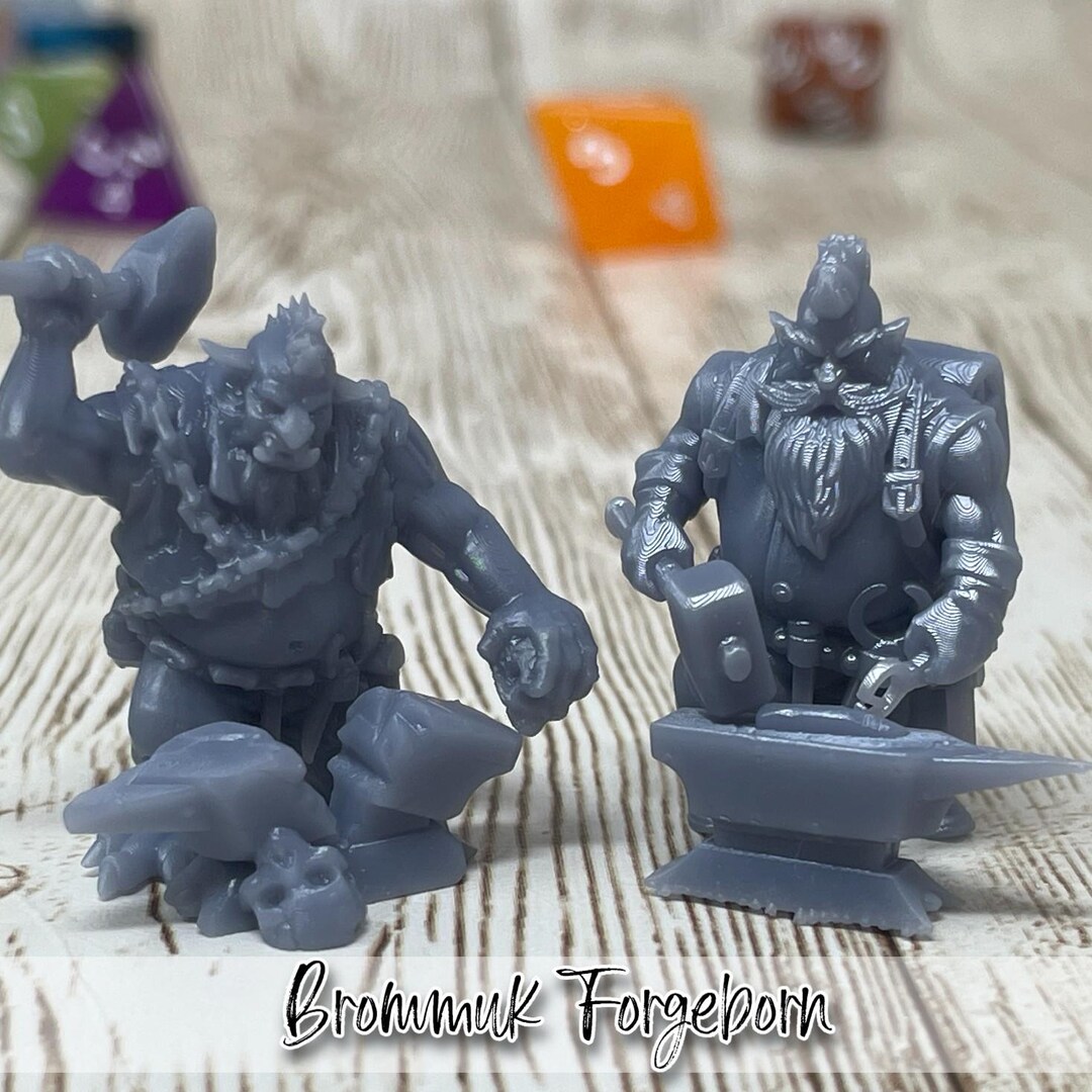 Brommuk Forgeborn, Dwarf Fighter Miniature: Dungeons and Dragons 5e ...