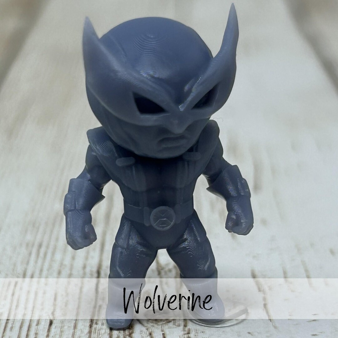 Wolverine Miniature: Marvel, D&D 5e, Pathfinder, 32mm Scale, Primed ...