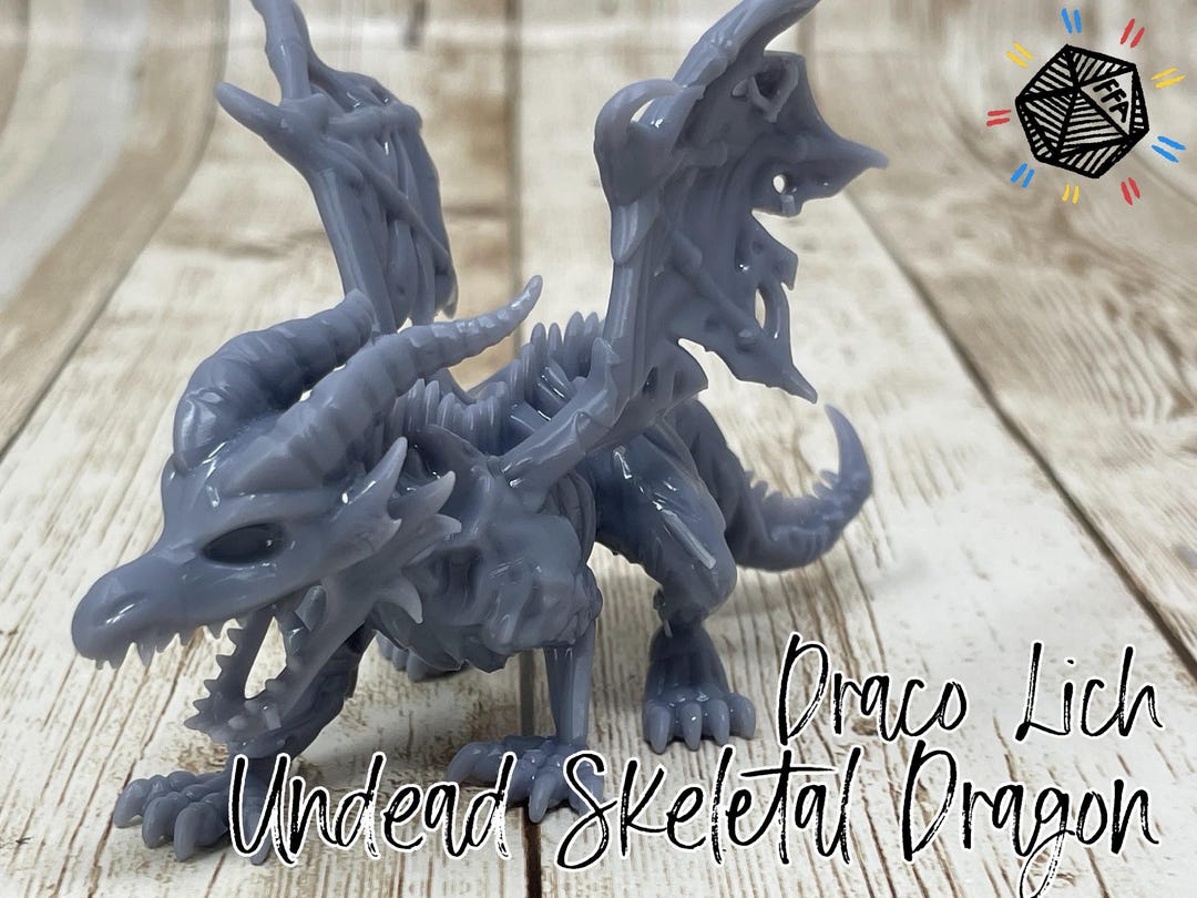 Draco Lich | Undead Skeletal Dragon | Monster | Primed or Unprimed ...