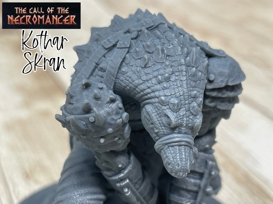 Kothar Skran Crocodile Mutant Monster Miniature: D&D 5e, Pathfinder ...