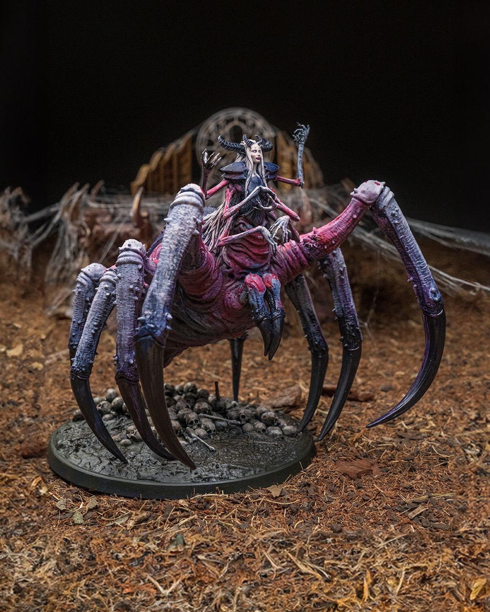 Spider Queen Drider Monster Miniature: D&D 5e, Pathfinder, 32mm Scale ...