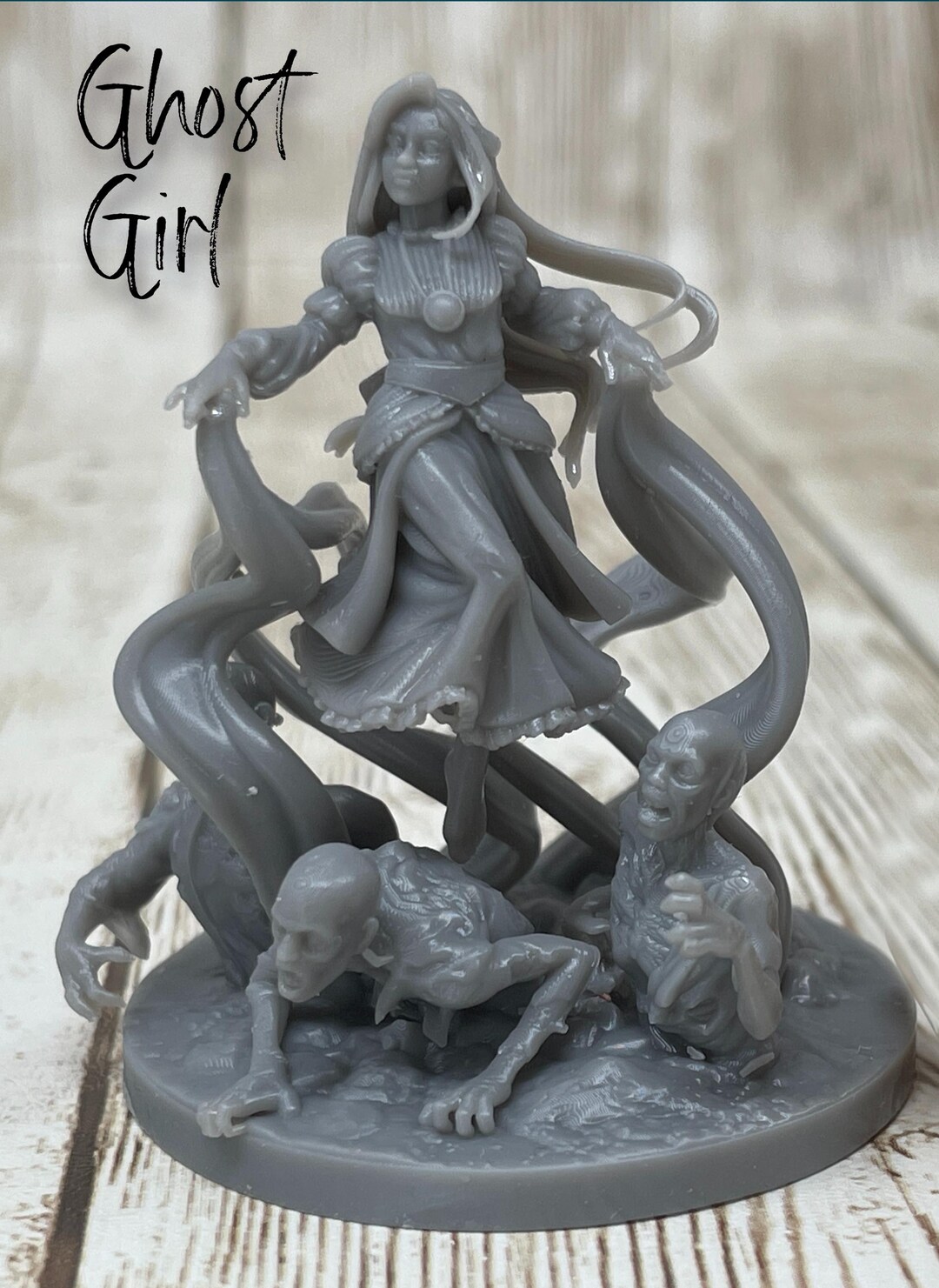 Ghost Girl Miniature: D&D 5e, Pathfinder, 32mm Scale, Primed/unprimed ...