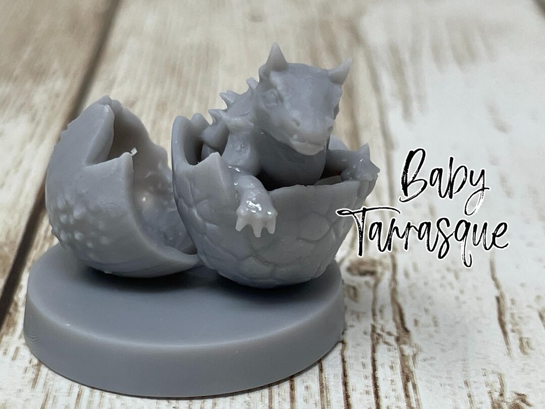 Baby Tarrasque Monster Miniature: Egg, D&D 5e, Pathfinder, 32mm Scale ...