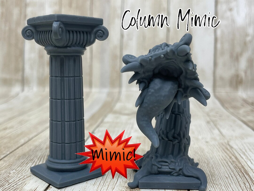 Column Mimic Monster Tabletop Miniature Trap Monsters D&D Dungeons and ...
