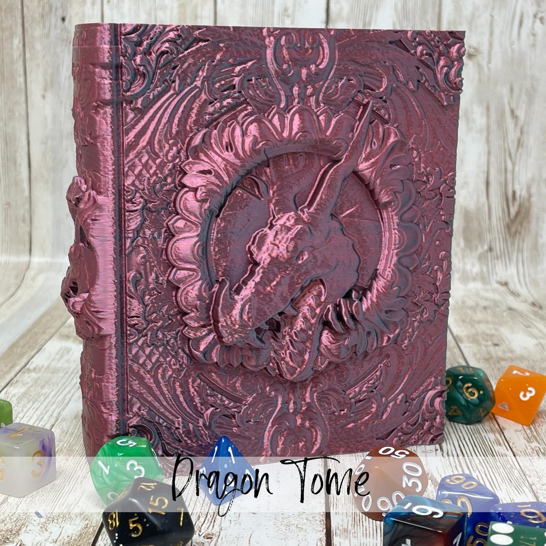 Handmade Dragon Dice Tome: Storage Box, Dice Tower, RPG, TTRPG - Etsy