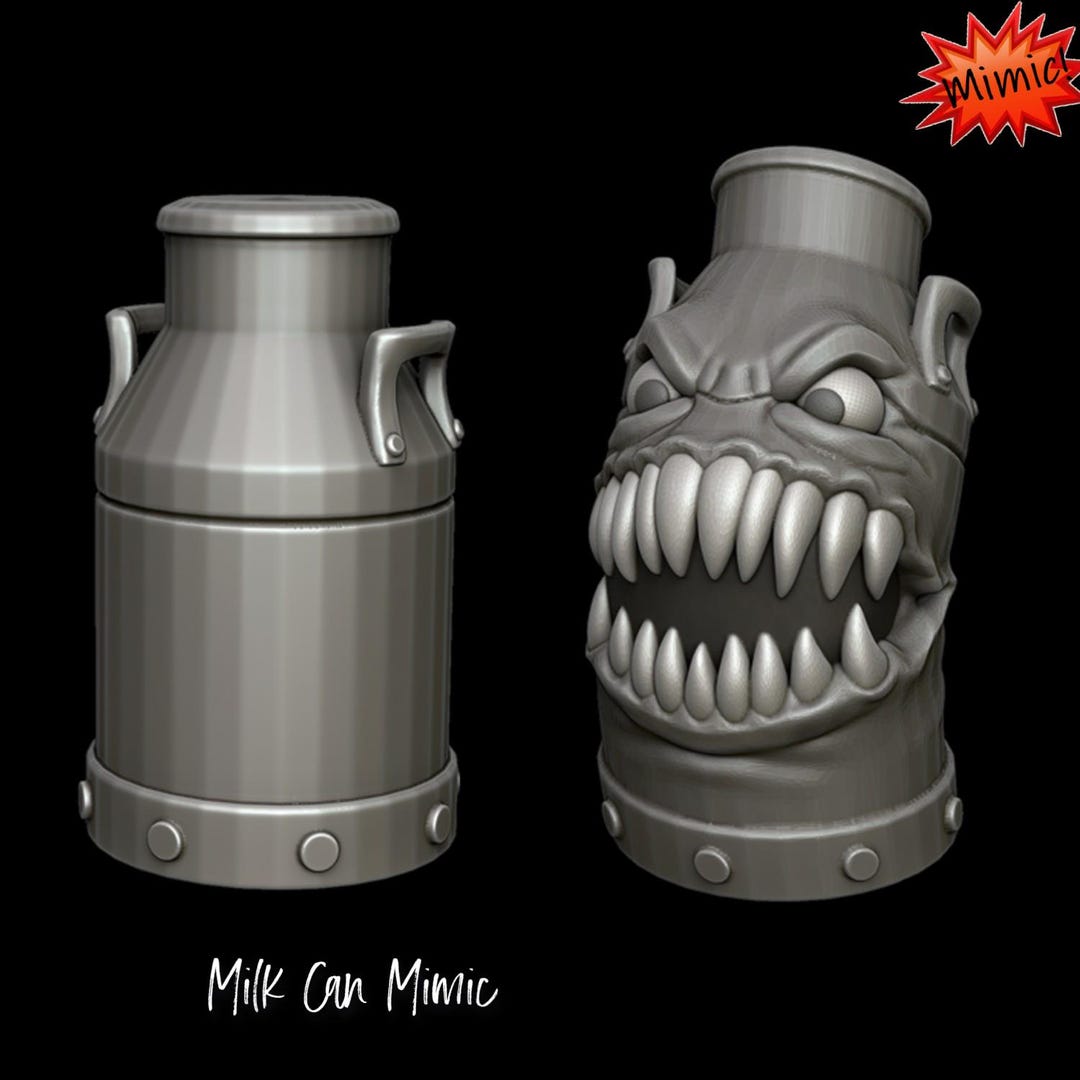 Milk Can Mimic | Kitchen | Trap | Monster | Tabletop Miniature | D&D ...