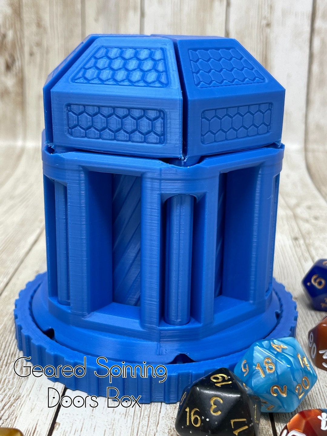 Spinning Gears Dice Box Trinket Box USA Made Handmade RPG Dice Box 3D ...