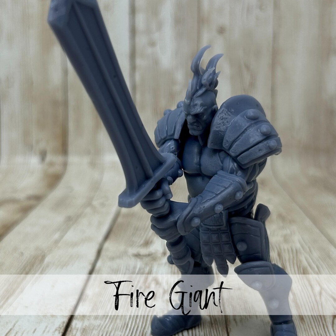 Fire Giant Miniature: D&D, Pathfinder, Wargaming (32mm, Unpainted) - Etsy