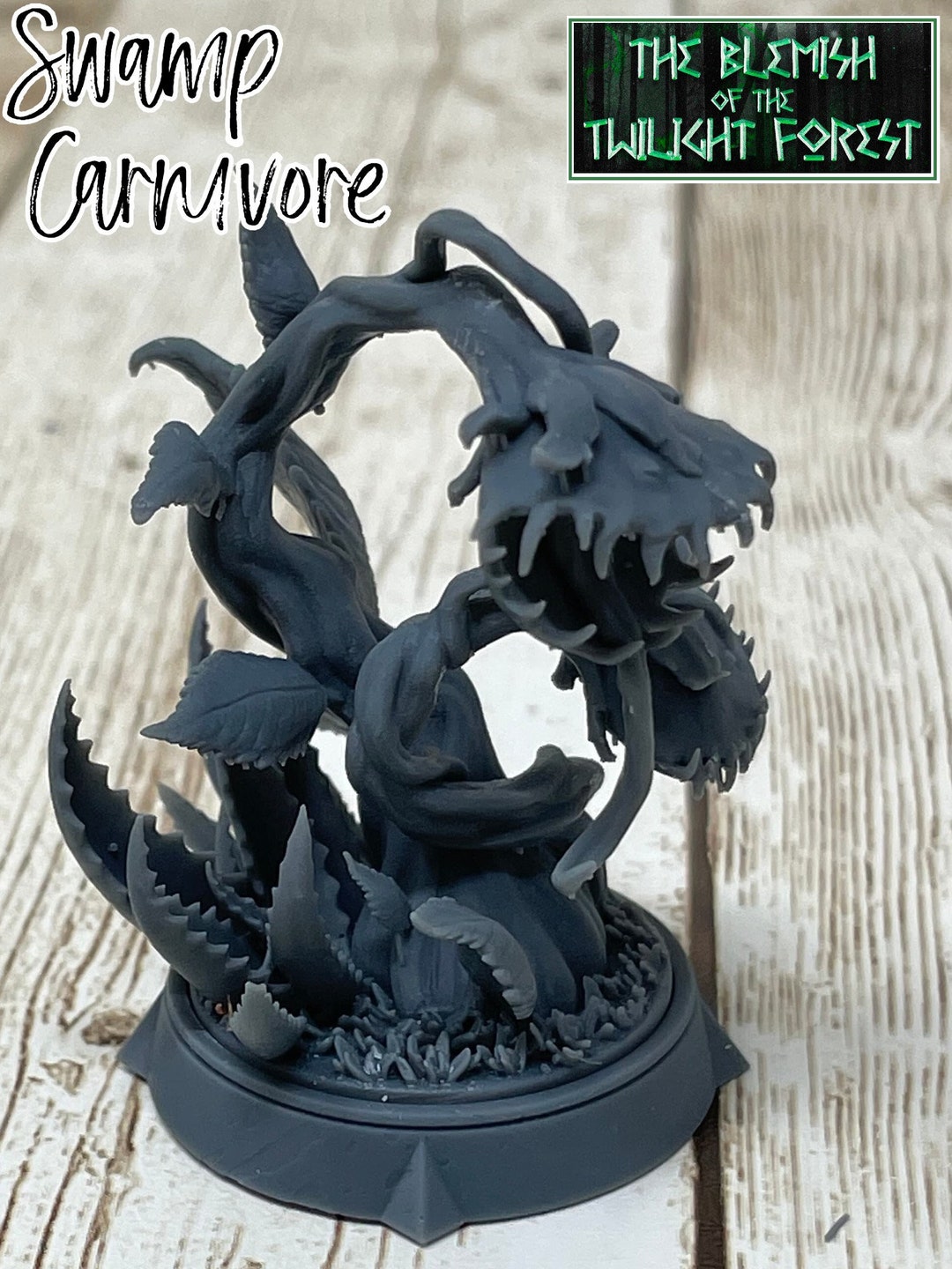 Swamp Carnivore Plant Monster Miniature: D&D 5e, Pathfinder, 32mm Scale ...