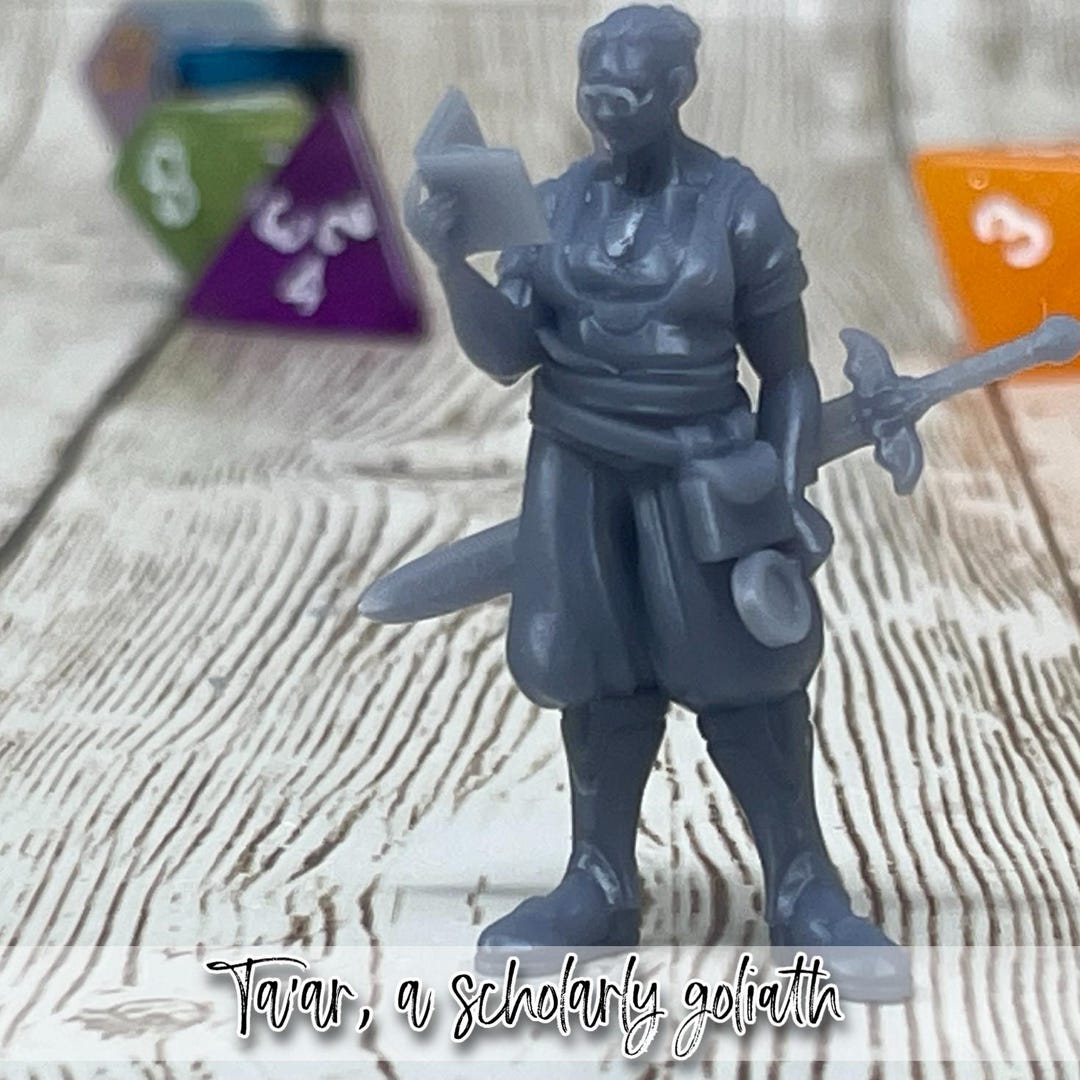 Ta'ar, the Goliath Giant Miniature: D&D 5e, Pathfinder, 32mm Scale ...