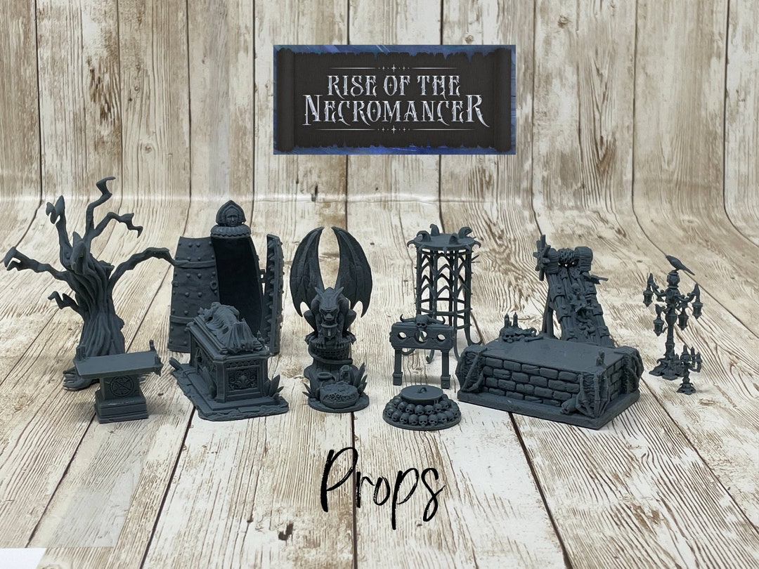 Props Rise of the Necromancer Tabletop Miniatures Enemy D&D Dungeons ...