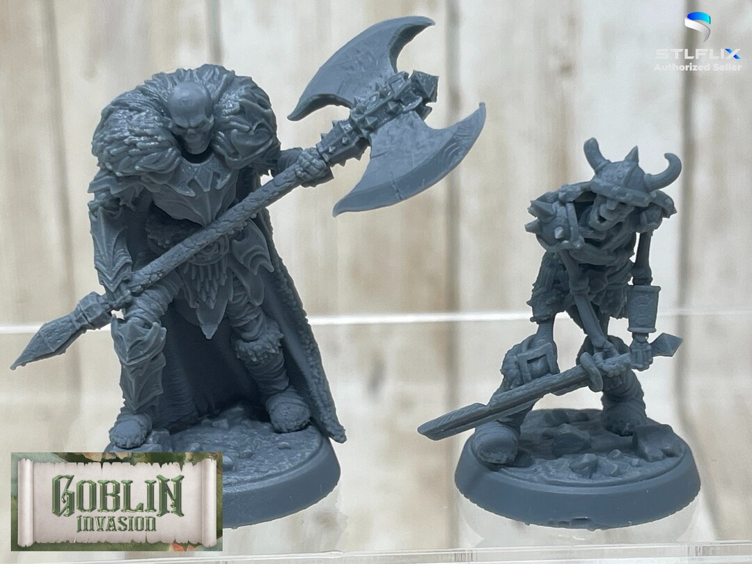 Goblin Invasion Skeleton Warrior Commander Tabletop - Etsy