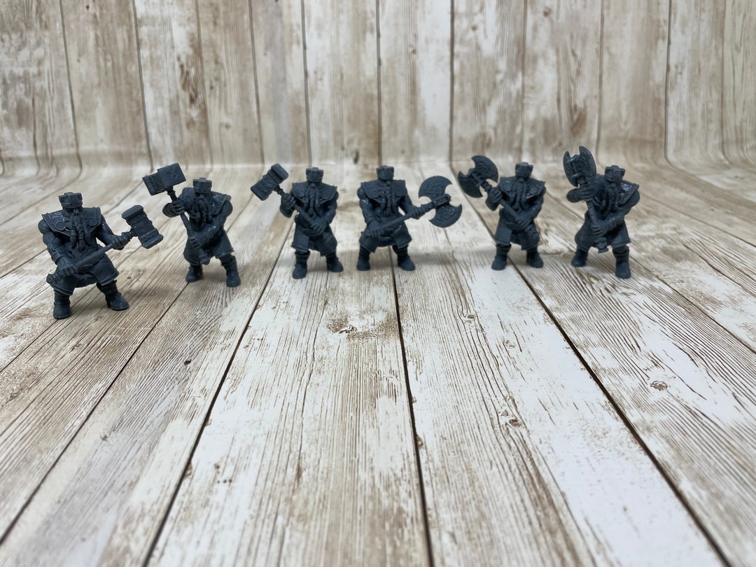 Dwarven Stone Guardians Fighters Tabletop Miniature Trap Monsters D&d ...