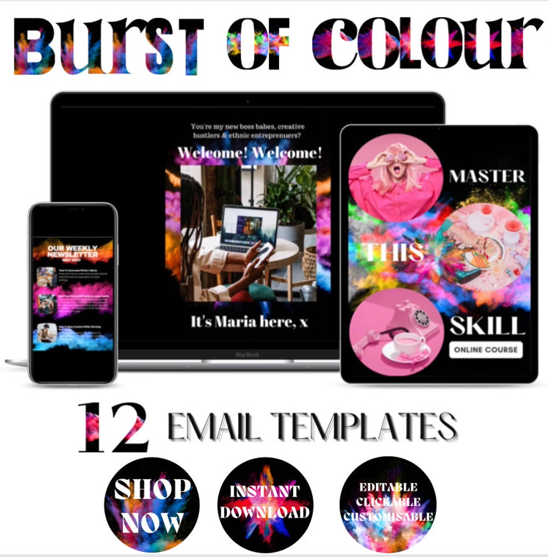 Graphic & Fashion Email Marketing Templates I Editable Newsletter ...