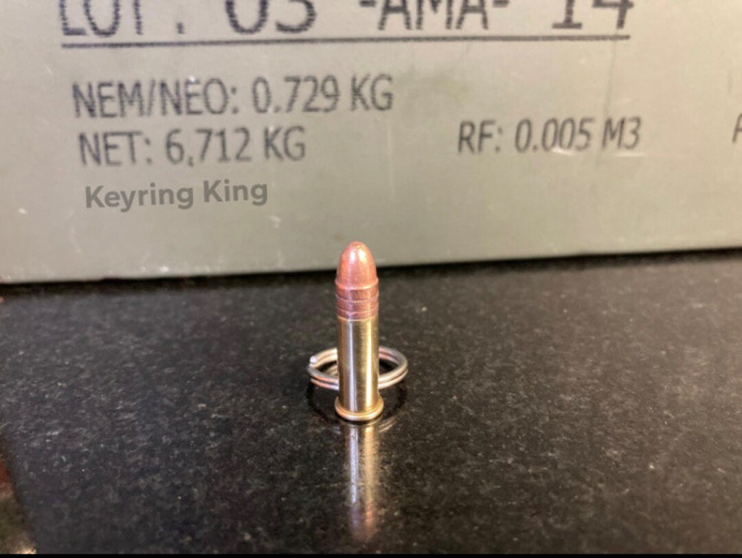 Real CCI 22 LR Rimfire Bullet Keyring Real Bullet Keychain Perfect Ammo ...
