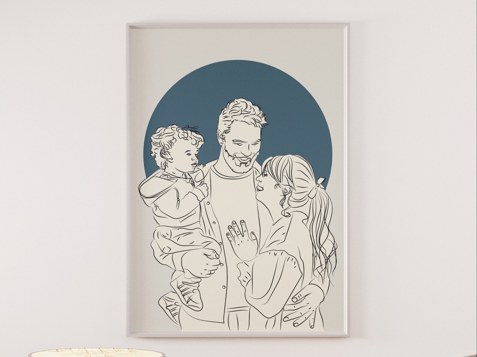 Custom Line Art Portrait Mom Gift Drawing From Photo - Etsy
